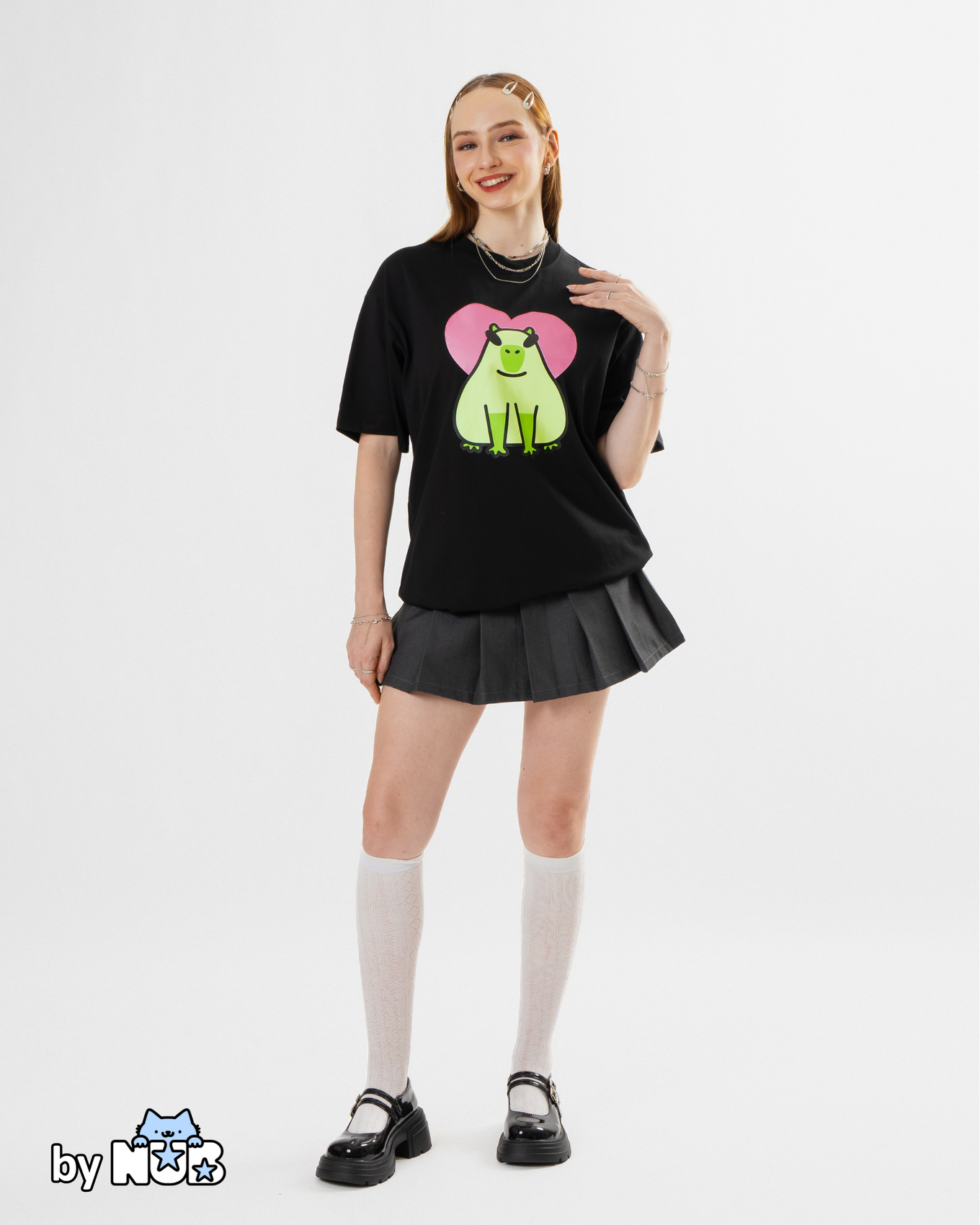 Alien Capybara Black T-Shirt – Capy-Era