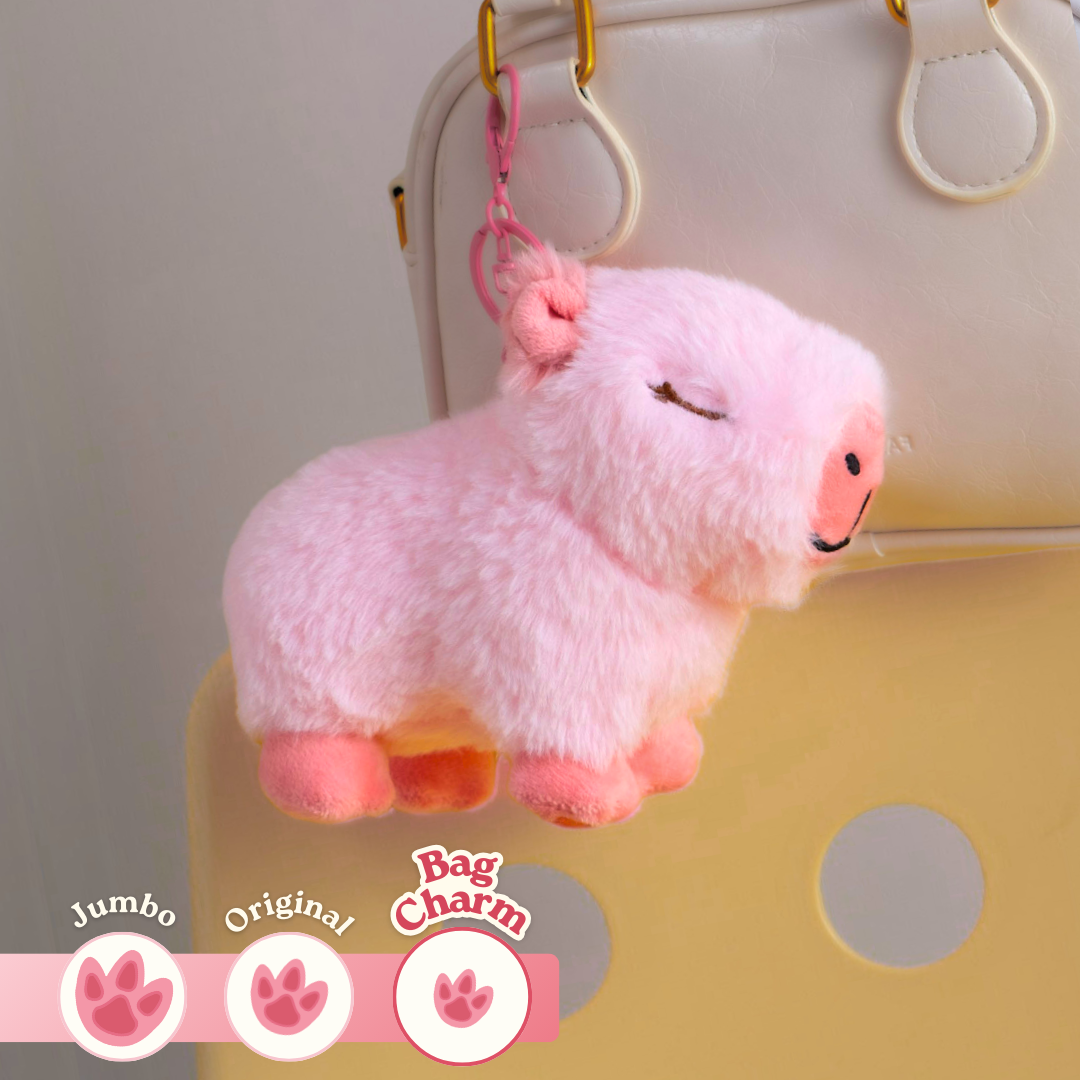 Strawberry Capybara - Bag Charm – Capy-Era